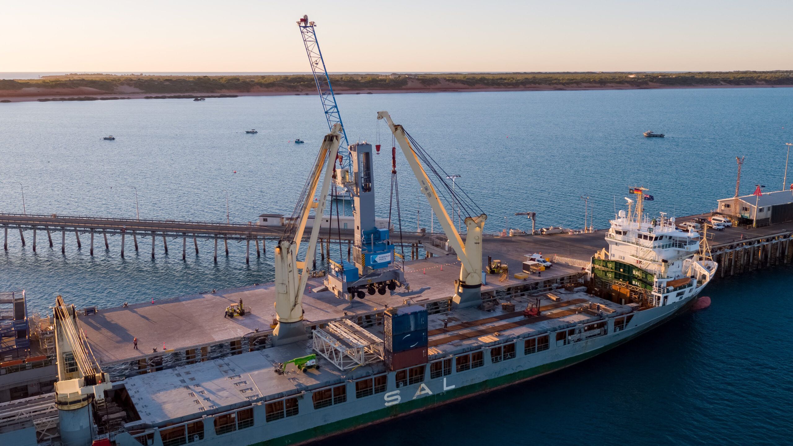 New Mobile Harbour Crane for Port of Broome | Kimberley Ports Authority
